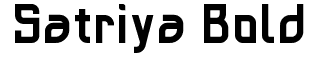 Satriya Bold: Free Font Download | MaisFontes