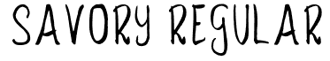 Savory Regular Font: Free Download | MaisFontes