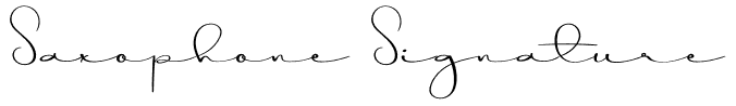 Saxophone Signature Font: Free Download | MaisFontes