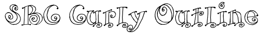 SBC Curly Outline Font: Free Download | MaisFontes