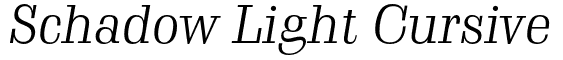 Schadow Light Cursive Font: Free Download | MaisFontes