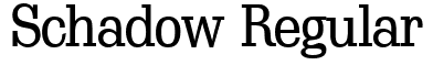 Schadow Regular Font: Free Download | MaisFontes