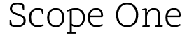 Scope One: Free Font Download | MaisFontes