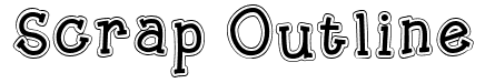 Scrap Outline Font: Free Download | MaisFontes