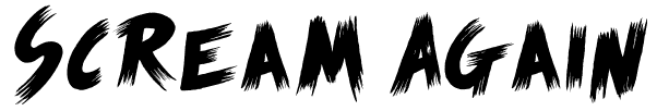 Scream Again: Free Font Download | MaisFontes