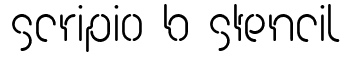 Scripio B Stencil: Free Font Download | MaisFontes