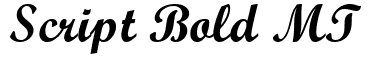 Script Bold MT：免费字体下载 | MaisFontes