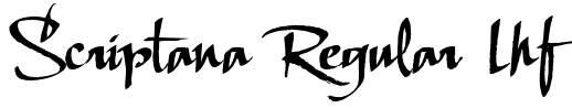 Scriptana Regular Lhf: Free Font Download | MaisFontes