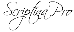 Scriptina Pro：無料フォントをダウンロード | MaisFontes