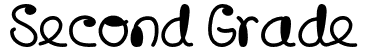 Second Grade: Free Font Download | MaisFontes