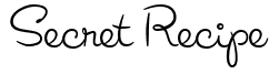 Secret Recipe Font: Free Download | MaisFontes