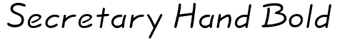Secretary Hand Bold Font: Free Download | MaisFontes