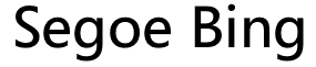 Segoe Bing: Download Free Font | MaisFontes