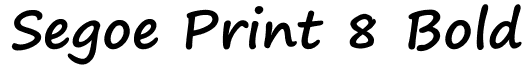 Segoe Print 8 Font: Free Download | MaisFontes