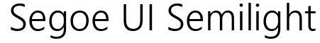 Baixar Fontes Segoe UI | MaisFontes