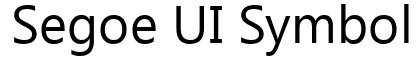 Segoe UI Symbol: Download Free Font | MaisFontes