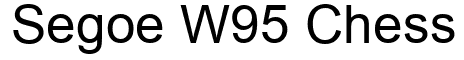 Segoe W95 Chess: Download Free Font | MaisFontes