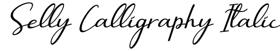Selly Calligraphy Italic: Free Font Download | MaisFontes