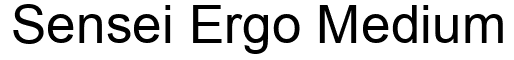 Sensei Ergo Medium: Free Font Download | MaisFontes