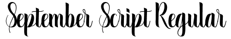 September Script Regular Font: Free Download | MaisFontes