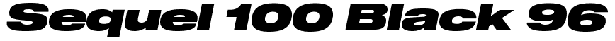 Sequel 100 Black 96: Free Font Download | MaisFontes