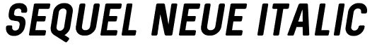 Sequel Neue Italic: Baixar Fonte Grátis | MaisFontes
