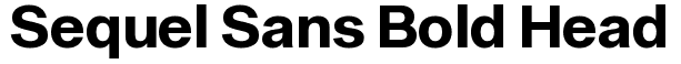 Sequel Sans Bold Head Font: Free Download | MaisFontes