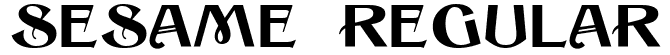 Sesame Regular Font: Free Download | MaisFontes