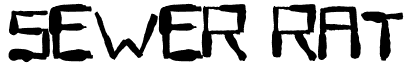 Sewer Rat: Free Font Download | MaisFontes