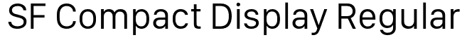 SF Compact Display Font Family: Download Free | MaisFontes