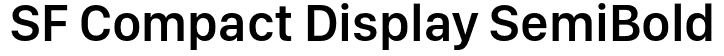 SF Compact Display Font Family: Download Free | MaisFontes