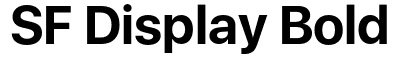 SF Display Font Family: Free Download | MaisFontes