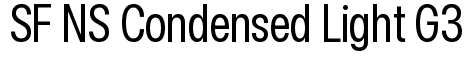 SF NS Condensed Light G3：免费字体下载 | MaisFontes