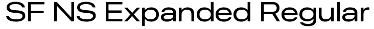 SF NS Expanded Regular Font: Free Download | MaisFontes