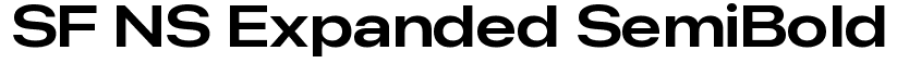 SF NS Expanded SemiBold: Free Font Download | MaisFontes