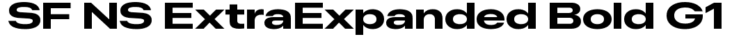 SF NS ExtraExpanded Bold G1 Font: Free Download | MaisFontes
