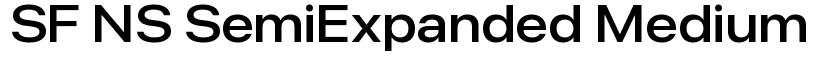 SF NS SemiExpanded Medium Font: Free Download | MaisFontes