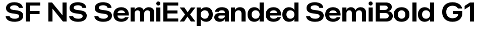 SF NS SemiExpanded SemiBold G1: Baixar Fonte Grátis | MaisFontes