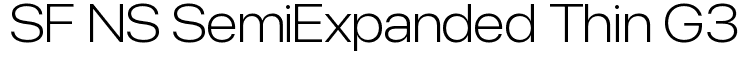 SF NS SemiExpanded Thin G3 Font: Free Download | MaisFontes
