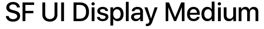 SF UI Display Font Family: Download Free | MaisFontes