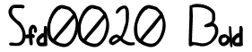 Sfd0020 Bold Font: Free Download | MaisFontes