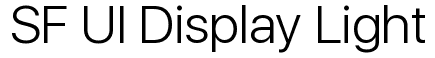 SF UI Display Regular: Free Font Download | MaisFontes