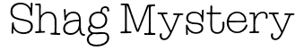 Shag Mystery Font: Free Download | MaisFontes