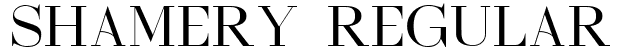 Shamery Regular: Free Font Download | MaisFontes
