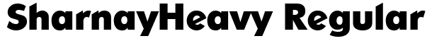 SharnayHeavy Regular Font: Free Download | MaisFontes