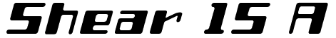 Shear 15 A Font: Free Download | MaisFontes