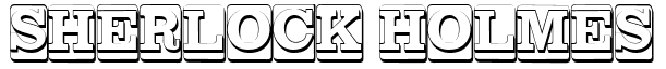 SHERLOCK HOLMES Font: Free Download | MaisFontes