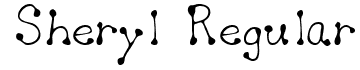 Sheryl Regular: Free Font Download | MaisFontes