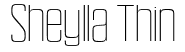 Sheylla Thin: Free Font Download | MaisFontes