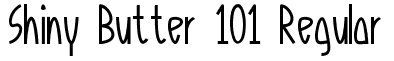 Shiny Butter 101 Regular: Free Font Download | MaisFontes